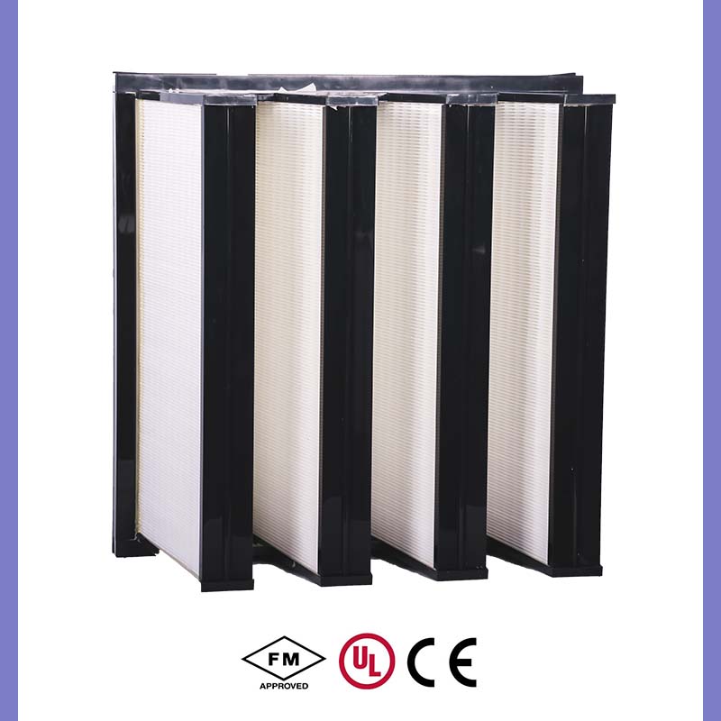 V bank filter Provides a collection efficiency of99.99% or higher High ...