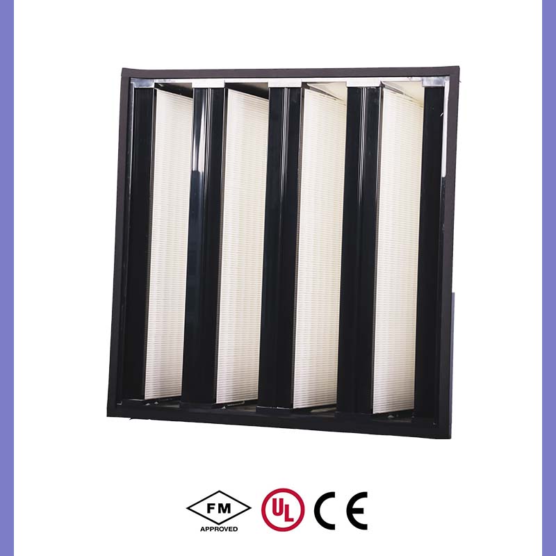 V bank filter Provides a collection efficiency of99.99% or higher High ...